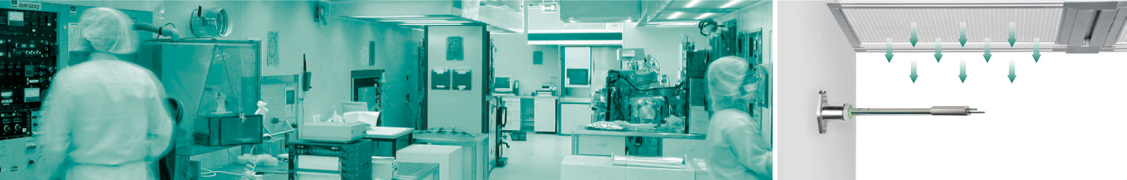 無塵室層流量測首選，不畏H₂O₂清洗 Schmidt SS 20.715 LED